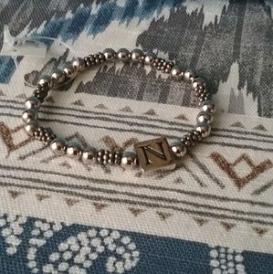 Jewelry | Nwt Iwomens Bead Initial N Bracelet | Poshmark